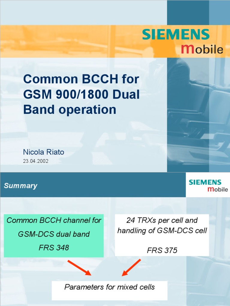 Common BCCH For GSM 900 - 1800 Dual Band Operation | PDF | Gsm | Radio ...