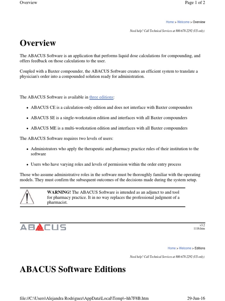 Abacus | PDF | User (Computing) | Workstation