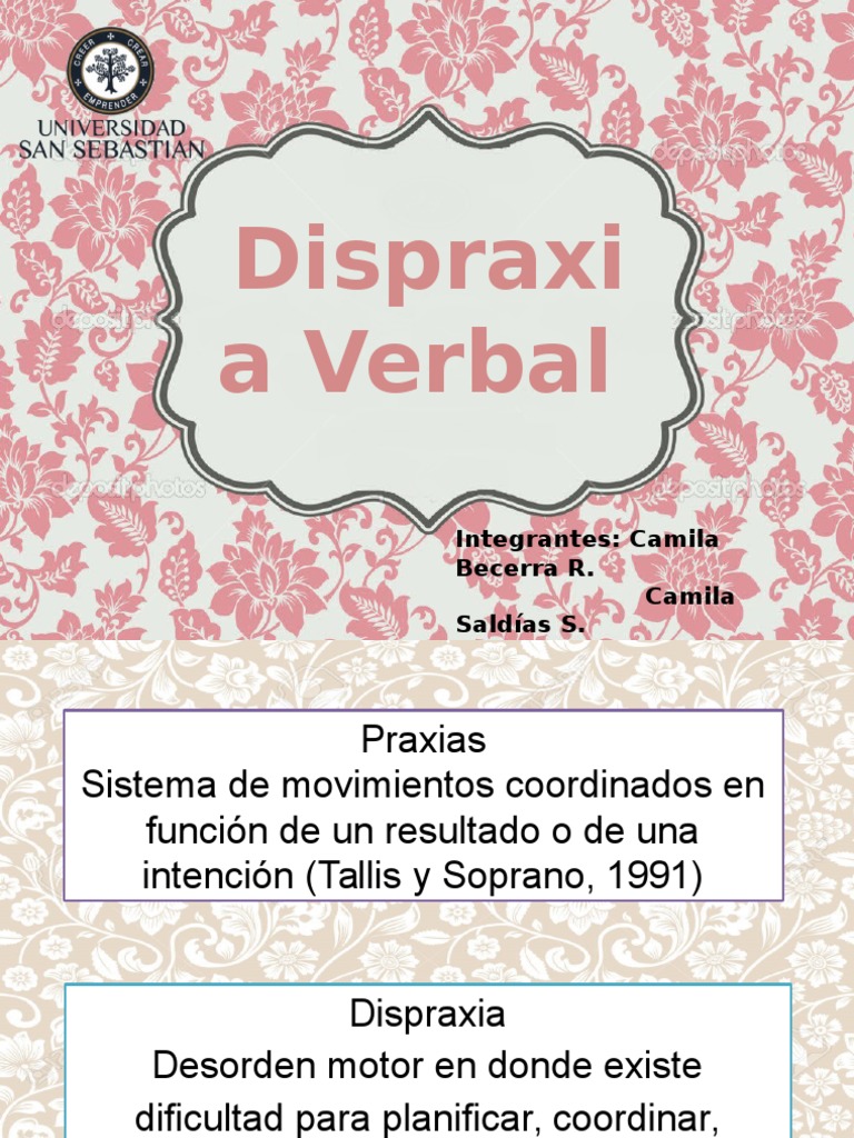 Dispraxia Verbal: Características y Tratamiento | PDF | Voz humana ...