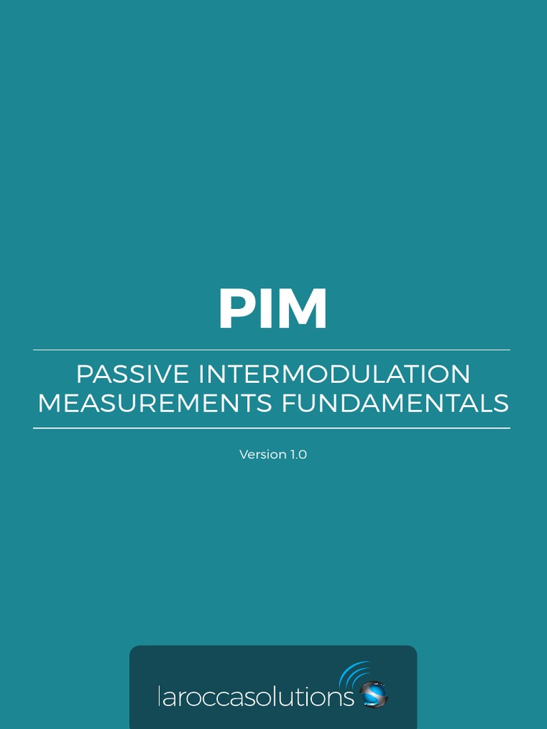PIM Passive Intermodolation Measurements Fundamentals | PDF ...