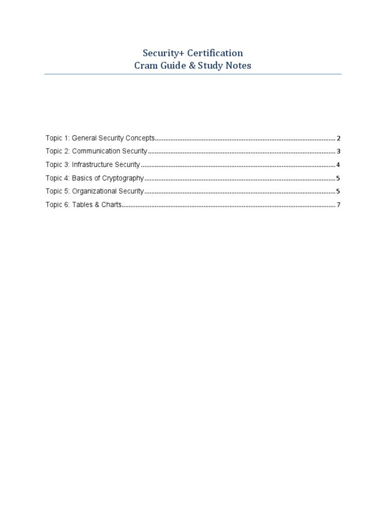 Security+ Exam Study Guide | PDF | Ieee 802.11 | Cryptography