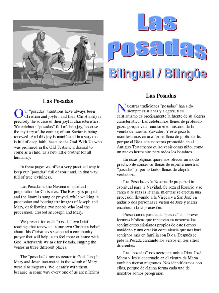 Tradiciones de Las Posadas | PDF | María, madre de Jesús ...