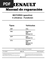 (RENAULT) Manual de Taller Renault Motor K4M | PDF