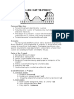 Paper Roller Coaster Design Project | PDF | Kinetic Energy | Force
