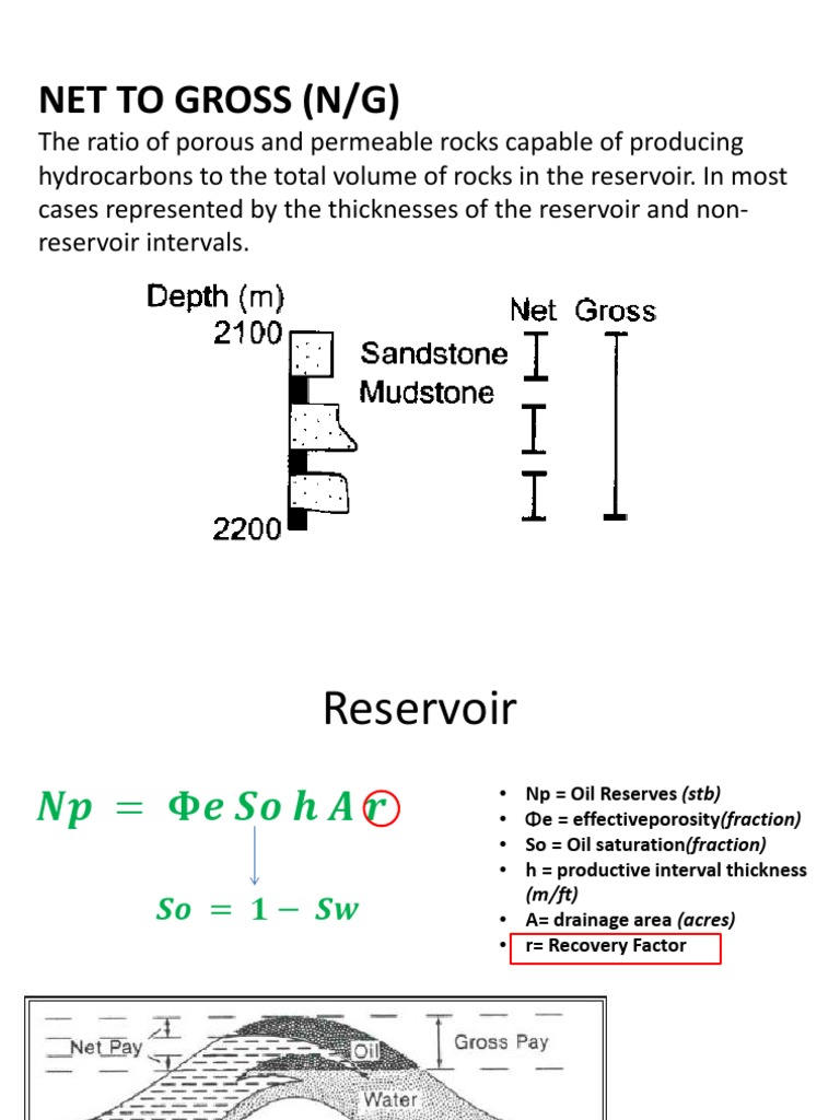 Net To Gross | PDF | Petroleum Reservoir | Oils
