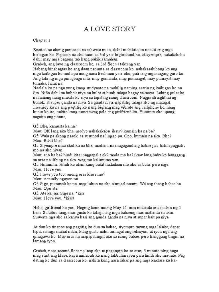 A Love Story (Filipino Language) | PDF