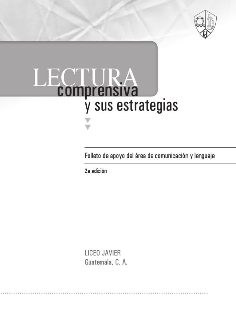 Folleto Lectura Comprensiva | PDF | Lectura (proceso) | Comprensión lectora