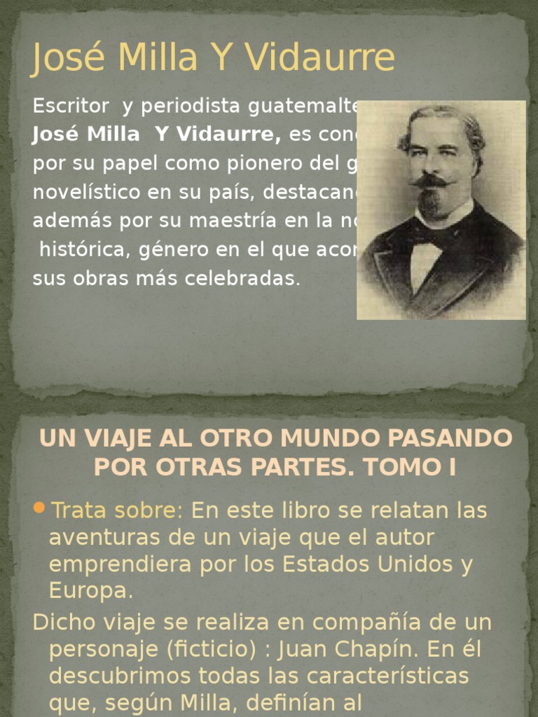 Obras de Jose Milla | Guatemala
