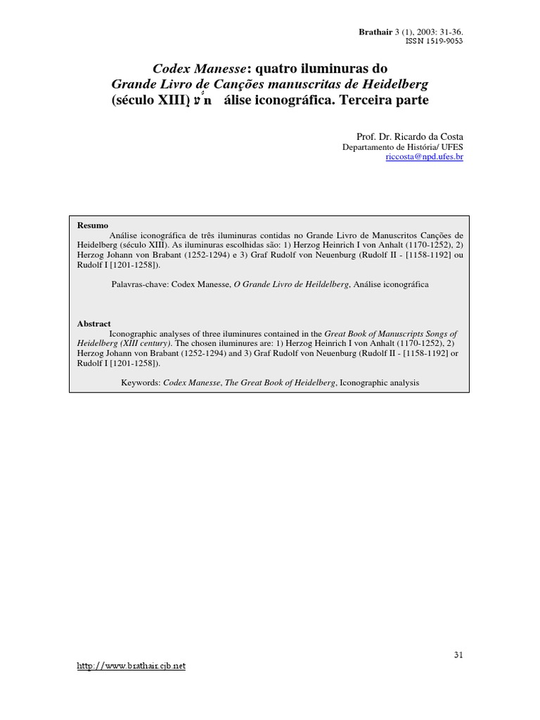 Codex Manesse Medieval | PDF | Cavalheirismo | Castelo