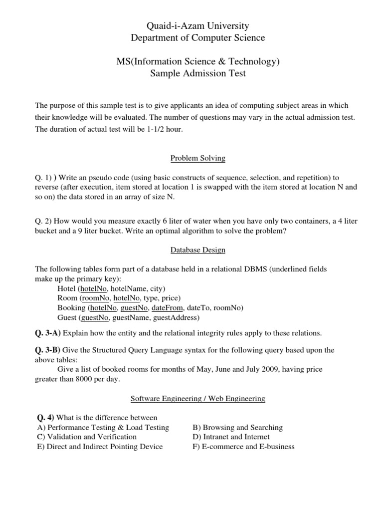 Ms Cs Sample Test | PDF | Model–View–Controller | Databases