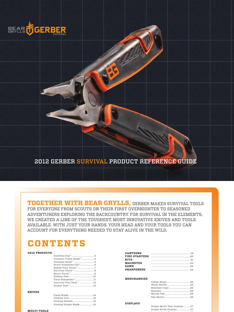2012 GERBER Product Reference Guide: Survival | PDF