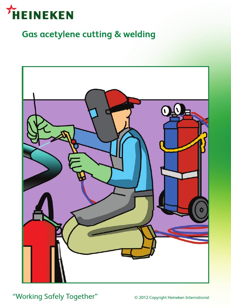00 Gas Acetylene Cutting and Welding - Safety Card A4 Size - English ...