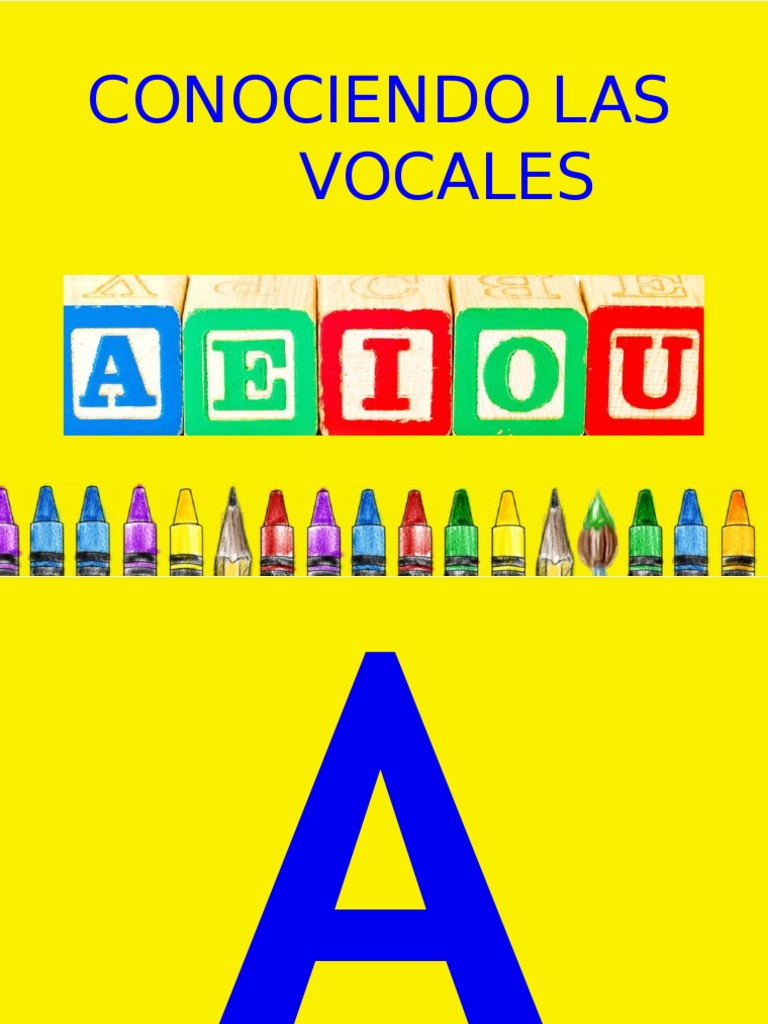Vocabulario de las Vocales A, E, I, O, U | PDF | Estudios de idiomas ...