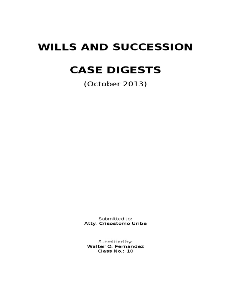 Wills and Succession | PDF