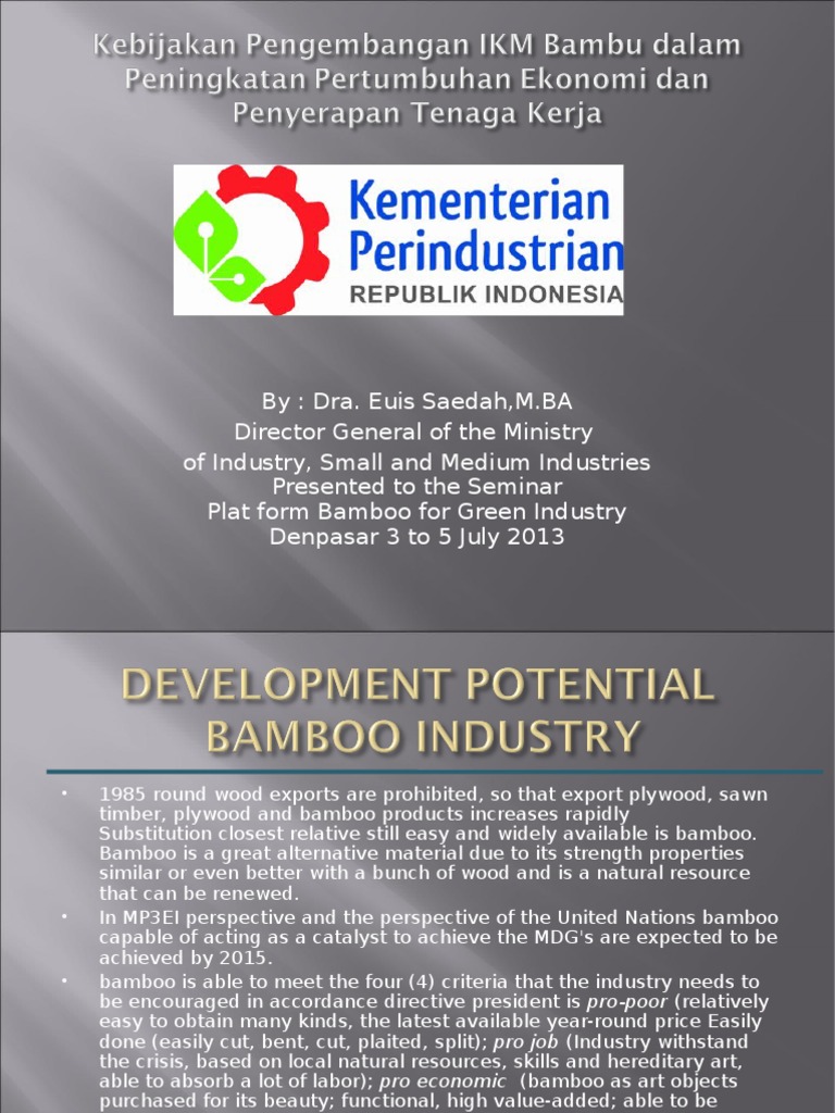 Presentasi Bambu | PDF | Bamboo | Agriculture