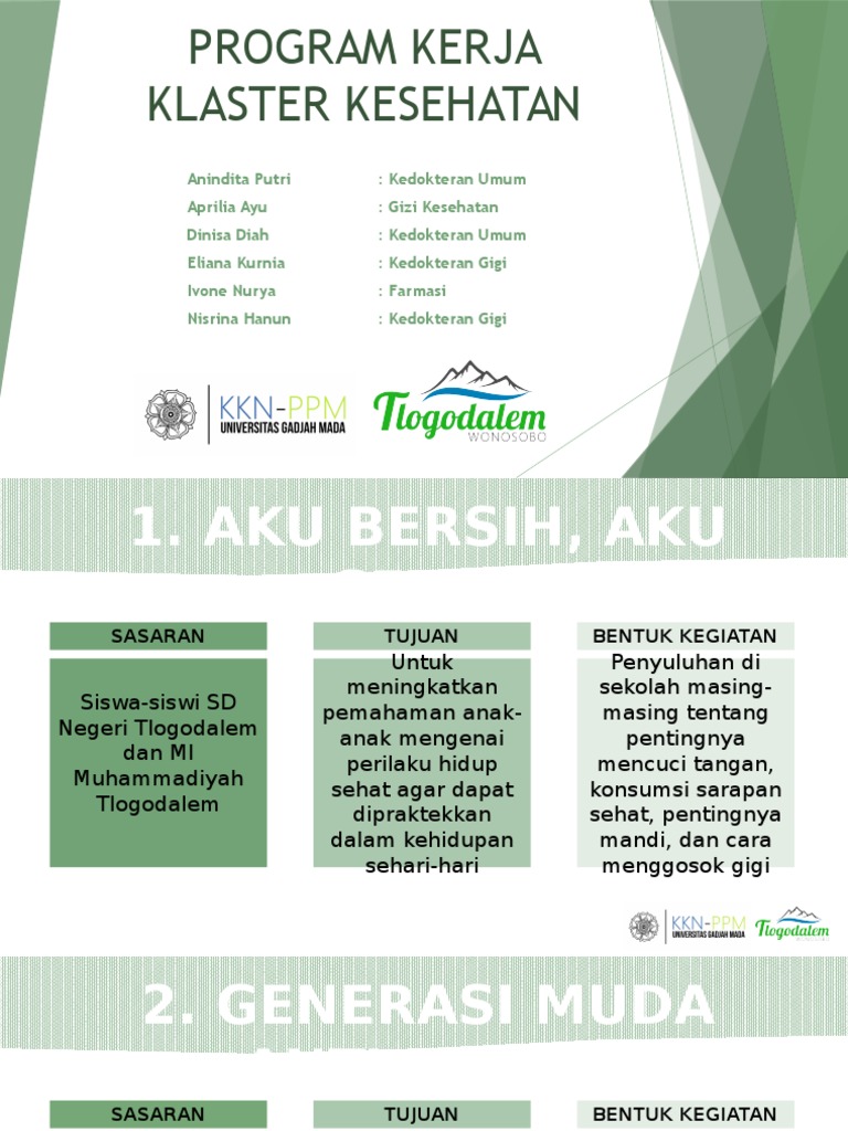 Pemaparan Program Klaster Kesehatan | PDF