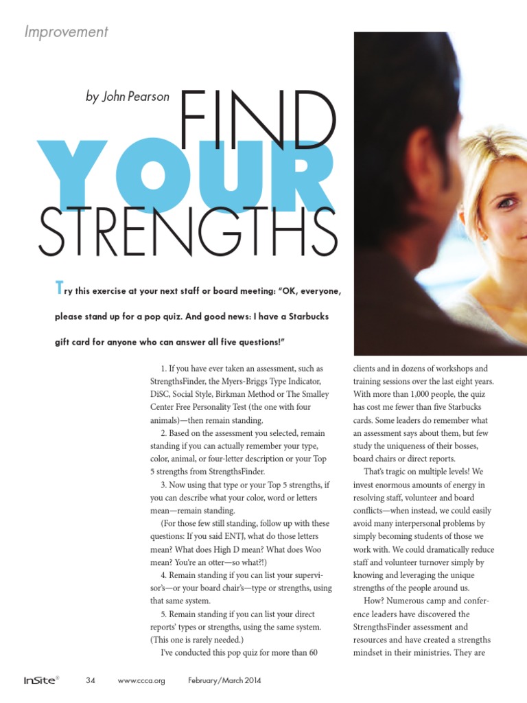 Find Your Strengths The Power of Strengthsfinder To Improve Your Team ...