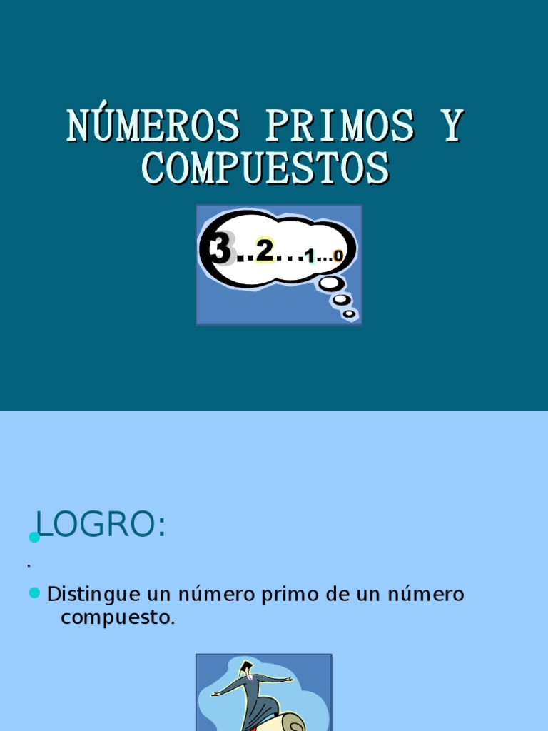 Números Primos y Compuestos Alvaro Pacheco | PDF | Número primo ...