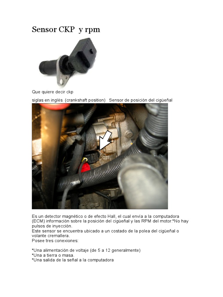 Sensor CKP: Función y Diagnóstico | PDF | voltaje | Corriente alterna