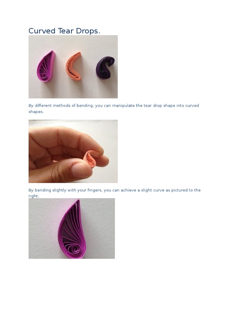 Curved Tear Drops Shapes Guide | PDF | Teaching Mathematics | Nature