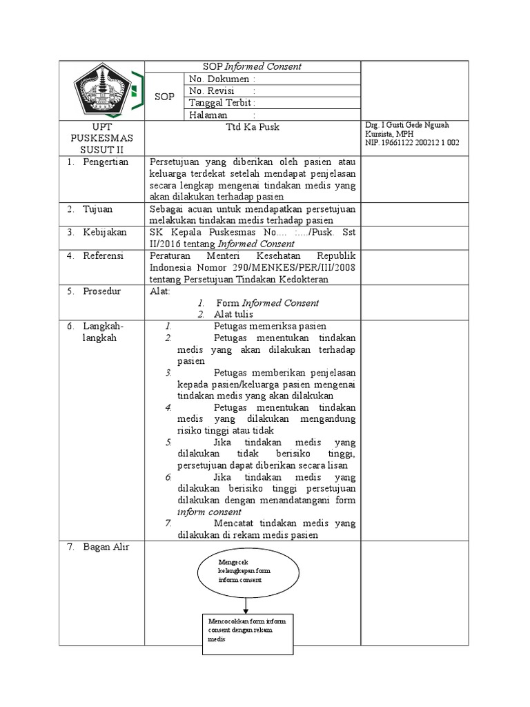 SOP Informed Consent | PDF