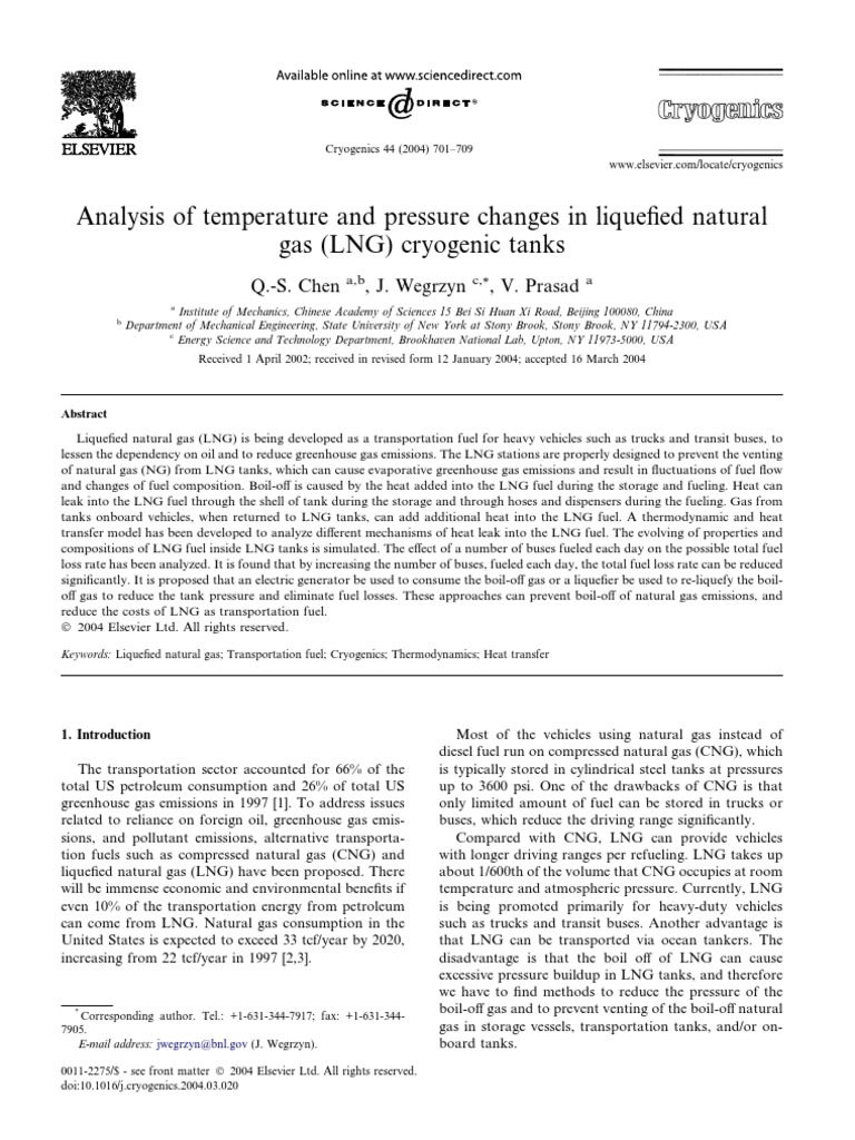 LNG Temperature and Pressure Analysis | PDF | Natural Gas | Liquefied ...