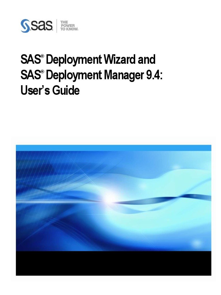 SAS Deployment Wizard | PDF | Installation (Computer Programs) | Sas ...