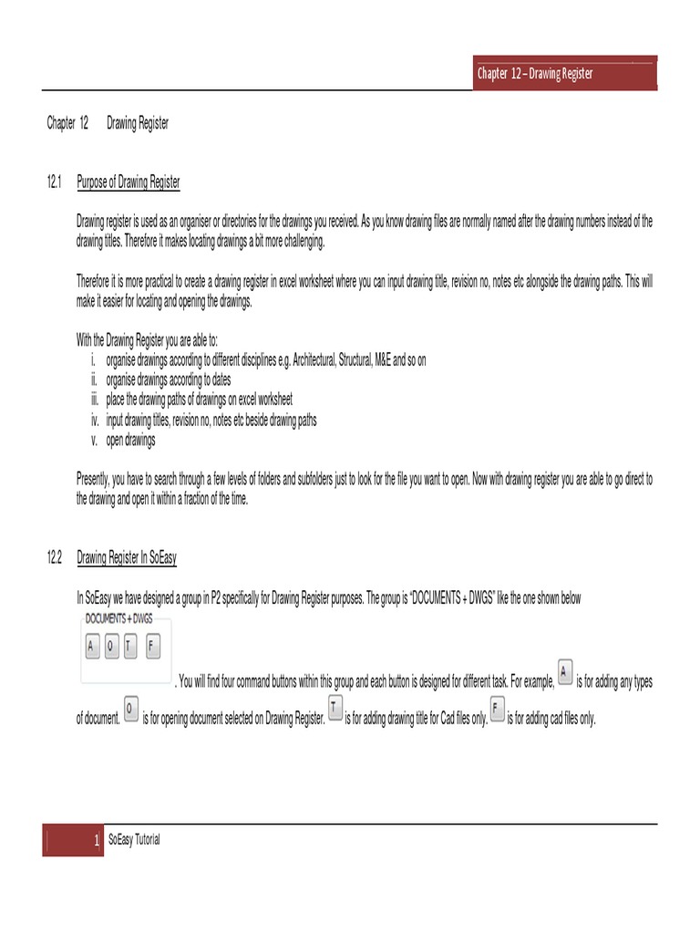 Chapter 12 - Drawing Register | Download Free PDF | System Software ...