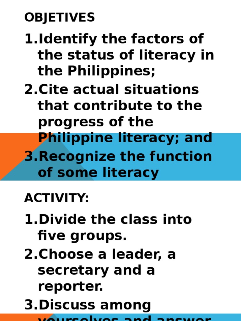 Enhancing Literacy in the Philippines | PDF | Literacy | Kindergarten