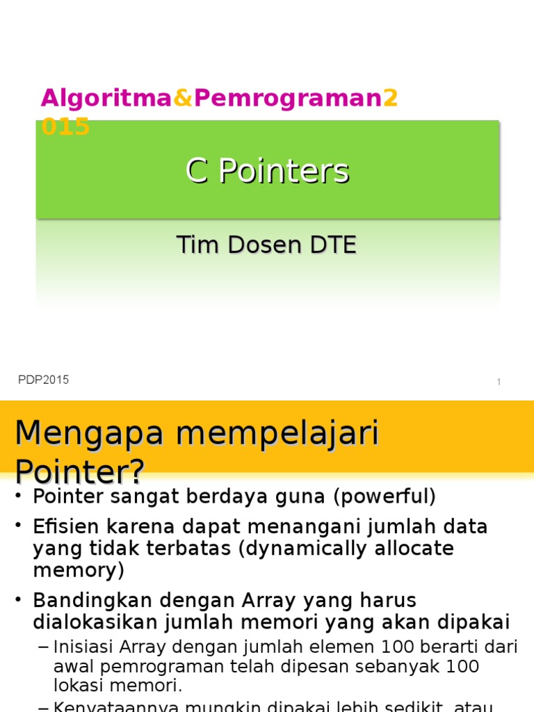 Panduan Lengkap C Pointers dan Strukturnya | PDF | Komputer