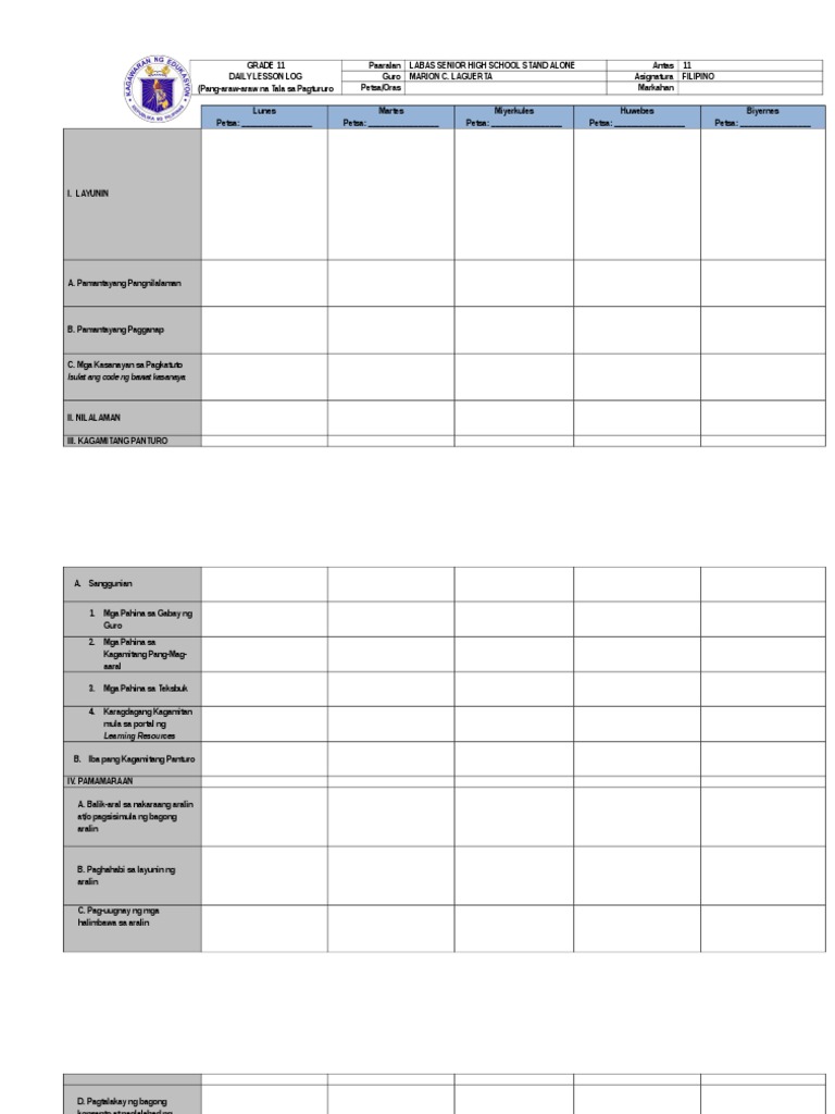 Filipino Dll Format New