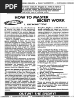How To Master Secret Work | PDF | Surveillance | Secrecy