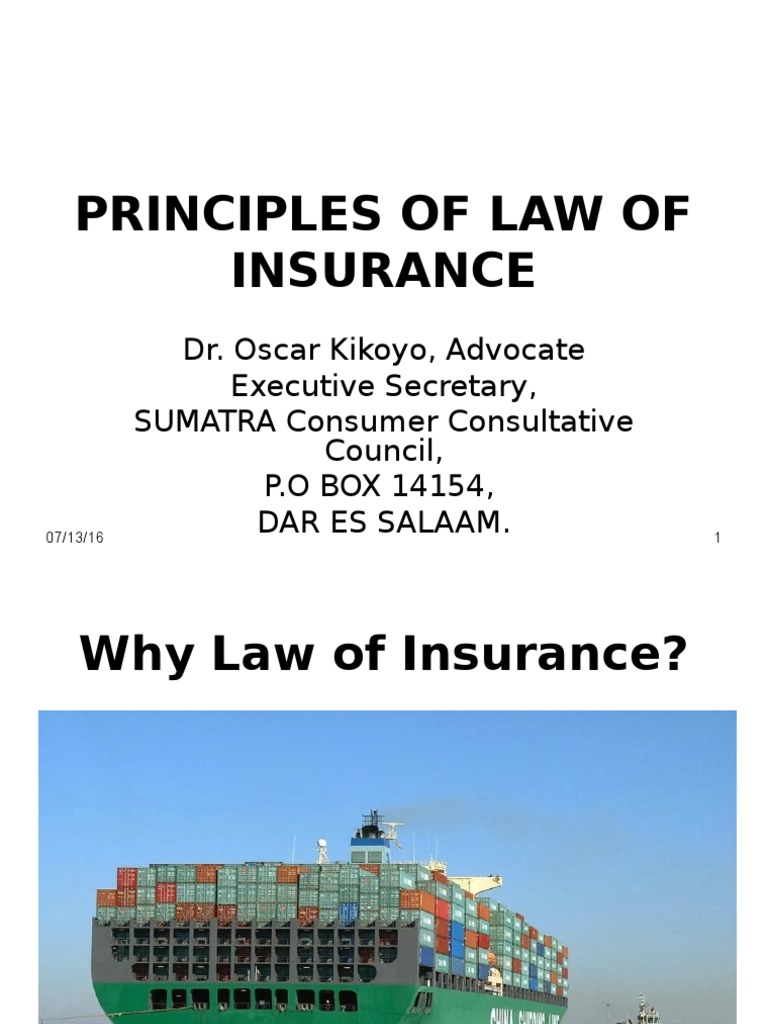 Principles of Law of Insurance | PDF | Insurance | Liability Insurance