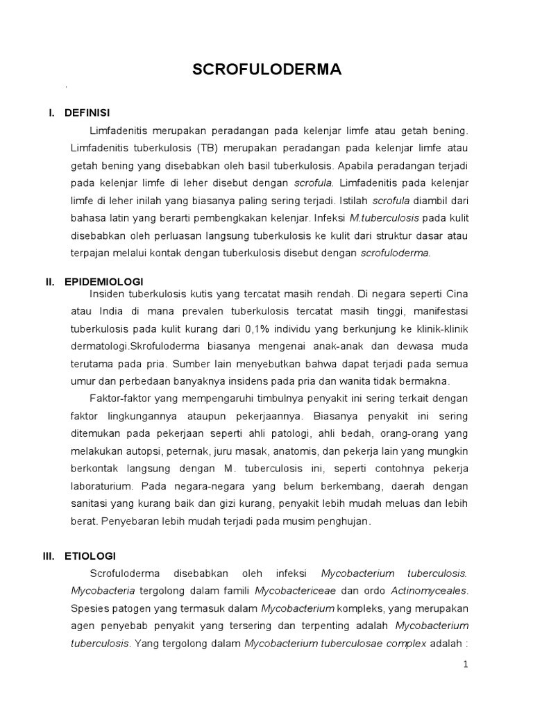 Skrofuloderma | PDF