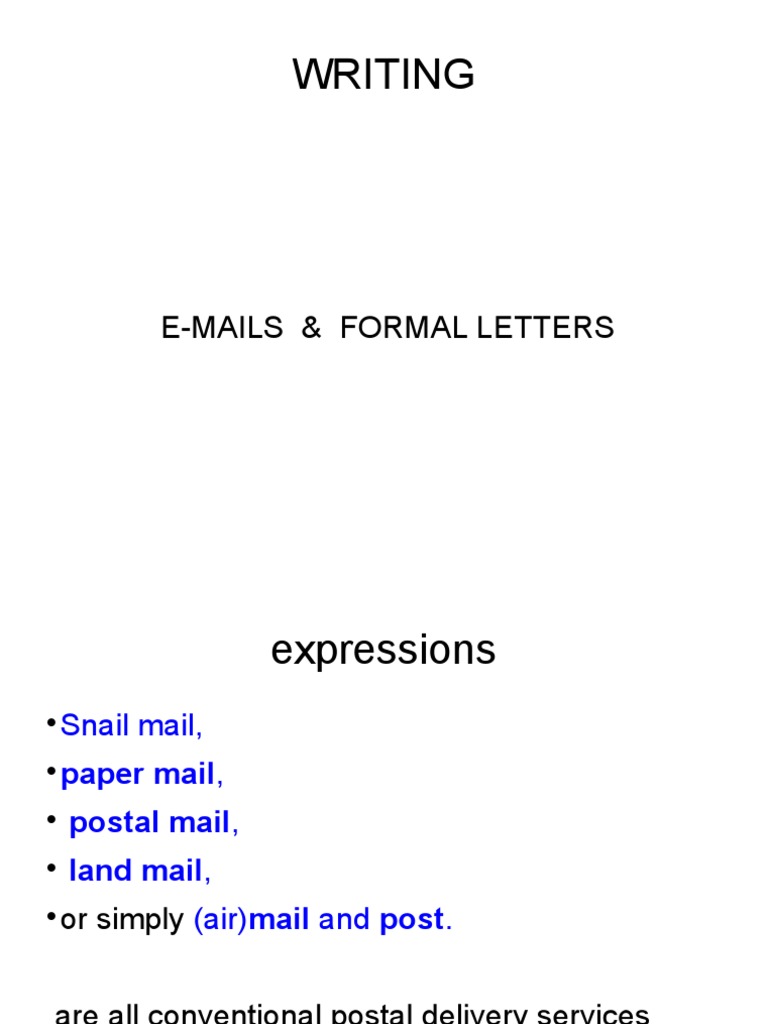 Email & Letter Writing Guide | PDF | Mail | Semiotics