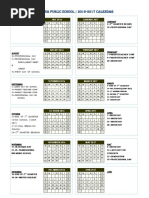 2018-19 School Calendar Overview | PDF | Observances | Holidays