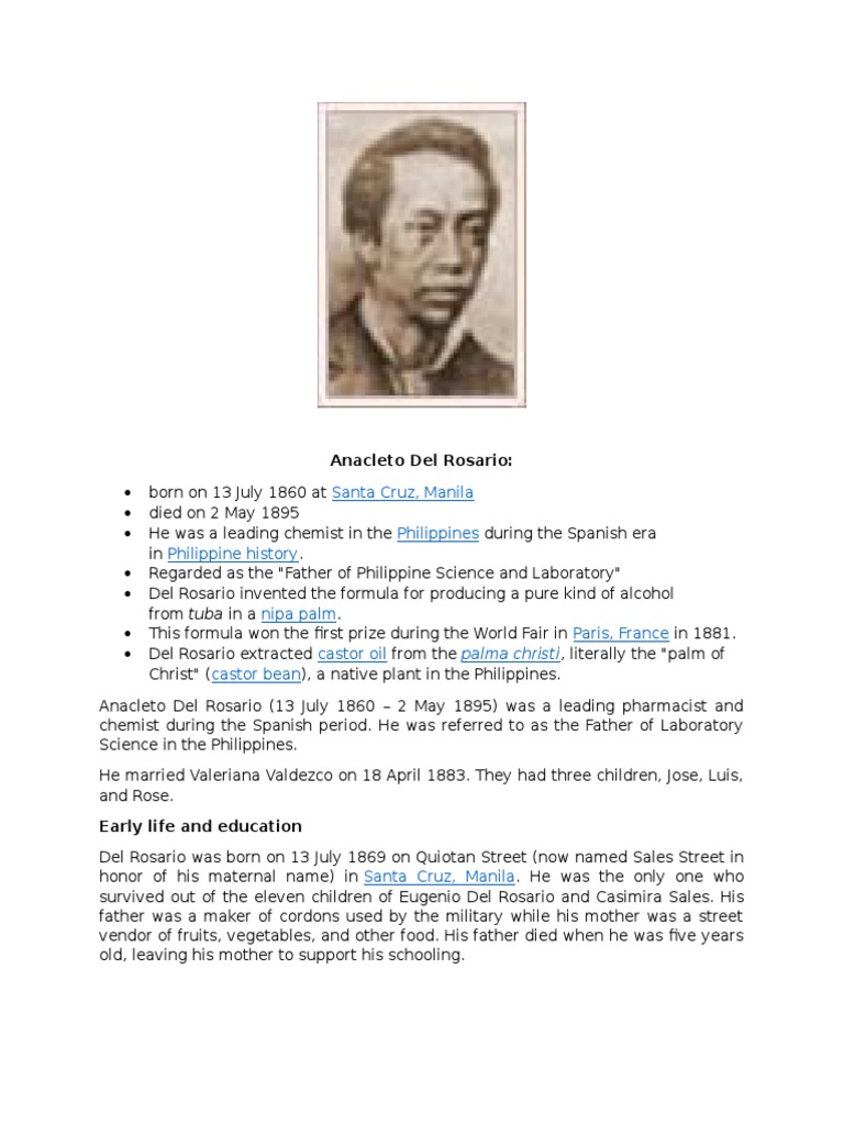 Anacleto Del Rosario | Pharmaceutical | Wellness