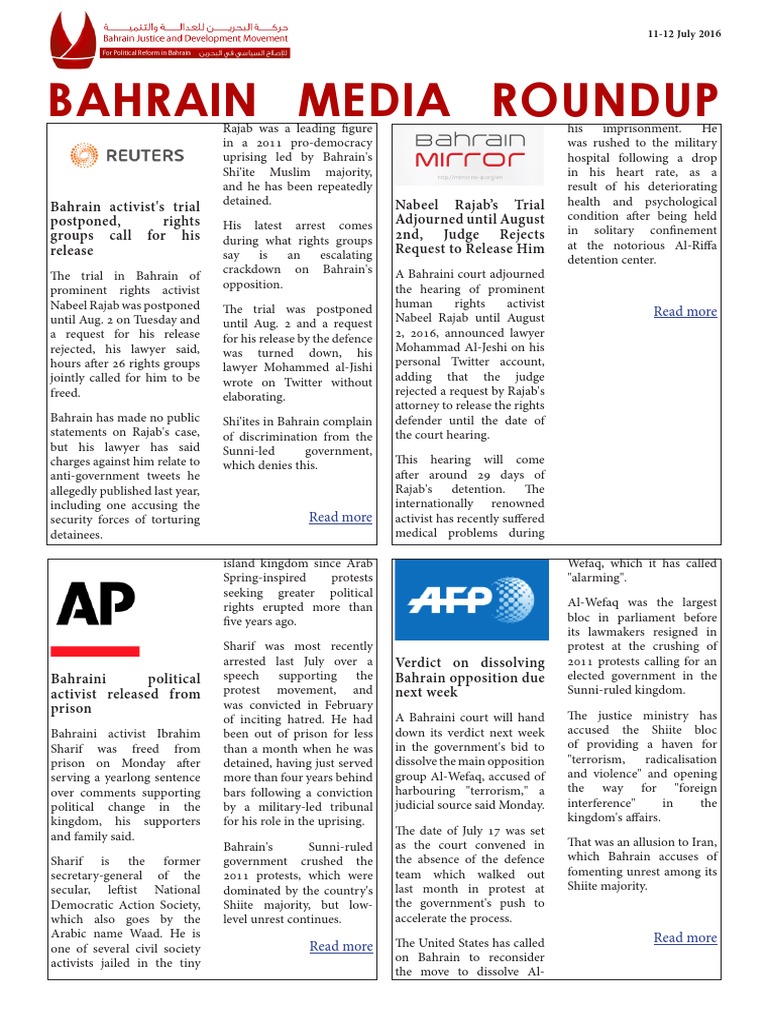 ROUNDUP 11 July PDF | PDF