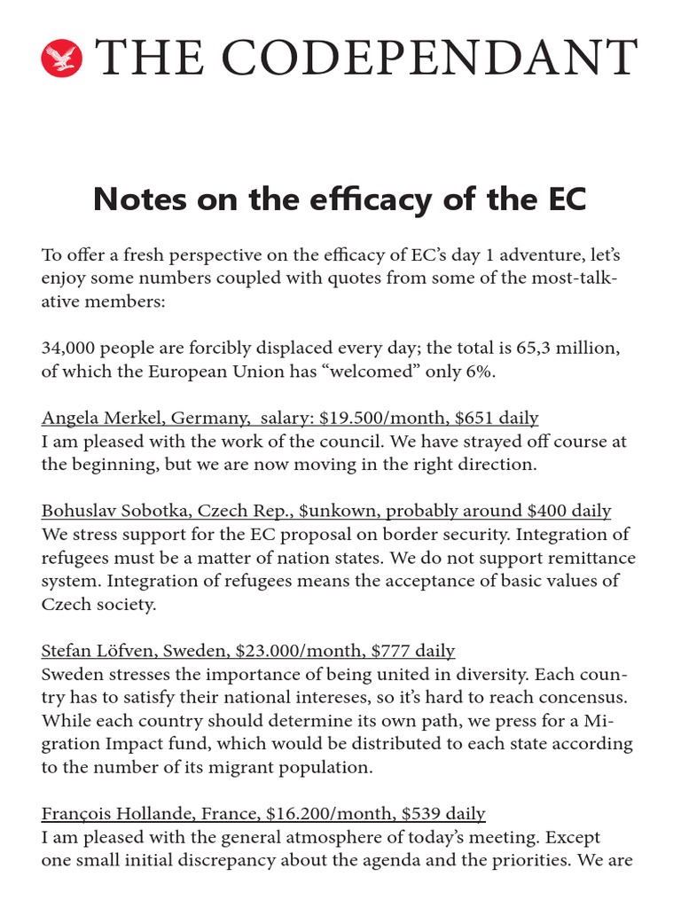 Notes On The Efficacy of The Ec | PDF