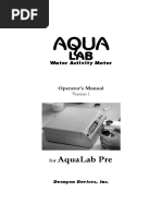 AquaLab Series Four | PDF | Osmosis | Water