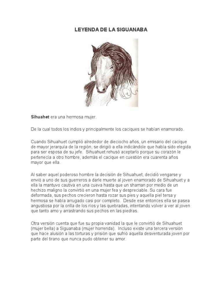 Leyenda De La Siguanaba Pdf
