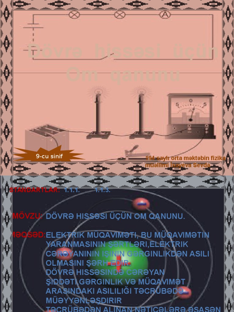 Dövrə Hissəsi Üçün Om Qanunu | PDF