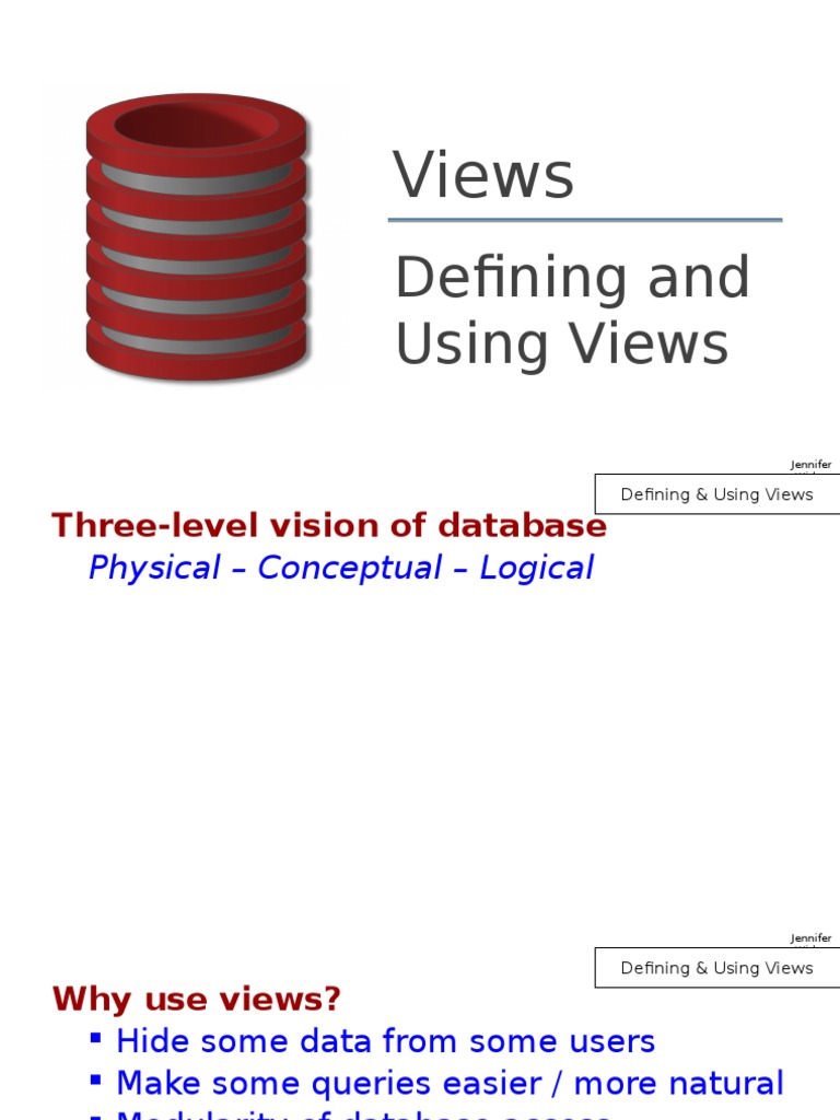 Views: Defining and Using Views | PDF