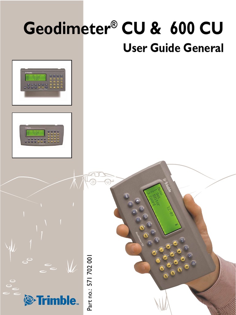 Manual de Geodimeter CU600 Trimble TS | PDF | Computer Data Storage ...