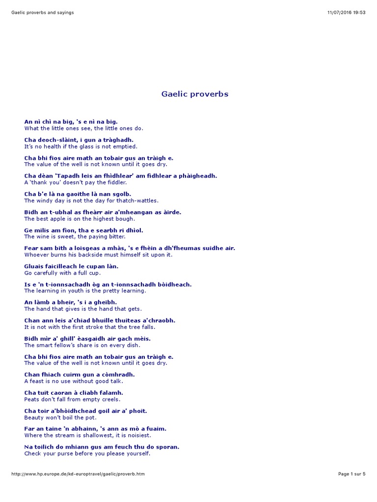 Gaelic proverbs and sayings (hd.europe.de).pdf | Nature