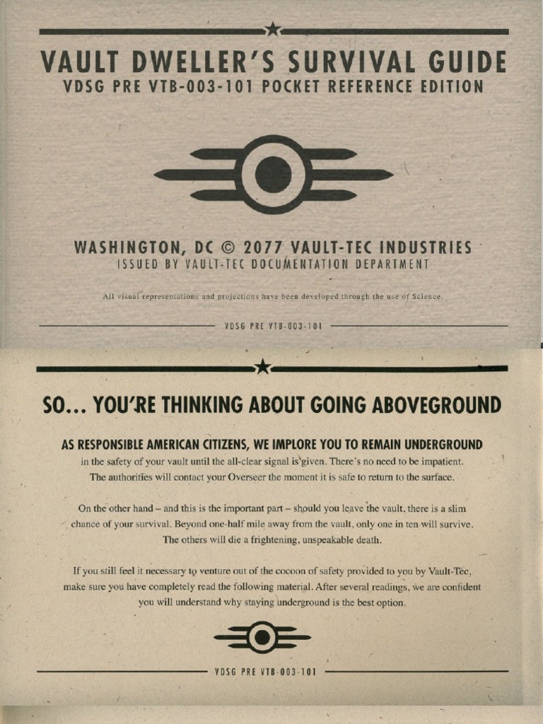 Fallout 3 Vault Dweller's Survival Guide PDF | PDF | Leisure | Sports