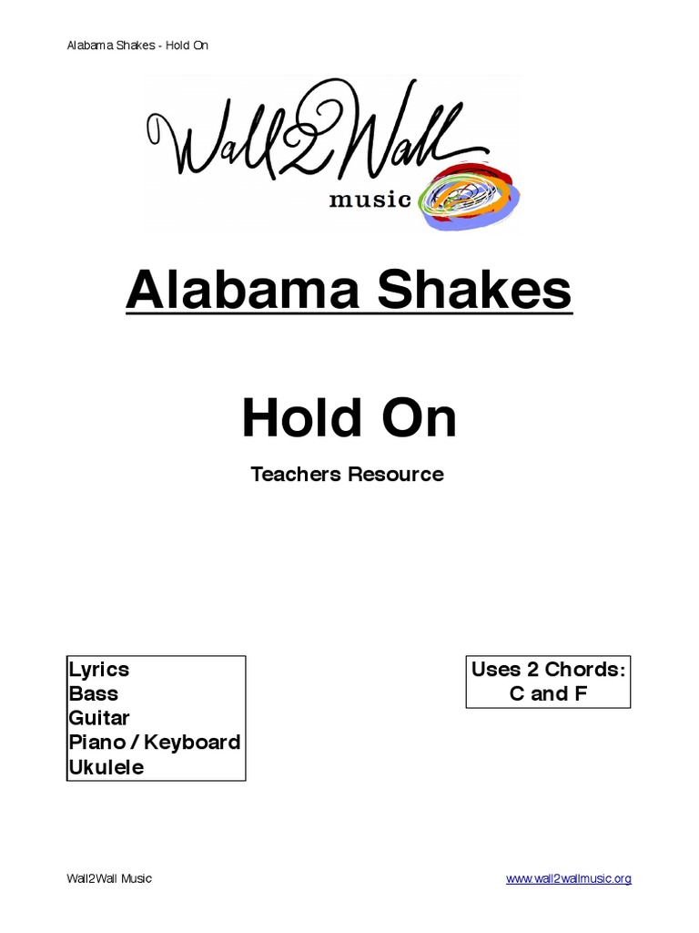 Alabama Shakes Hold On | PDF | Drum Kit | Song Structure