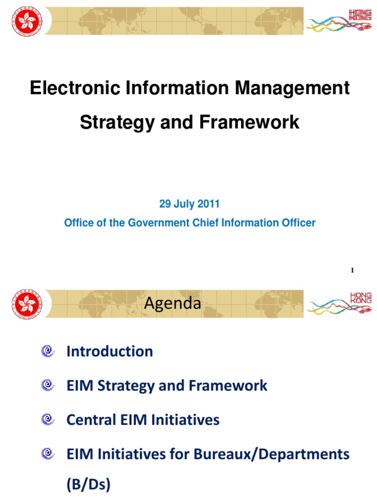 EIM Strategy and Framework | PDF | Records Management | Strategic ...
