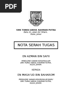 Format Terkini Nota Serah Tugas 2022 | PDF