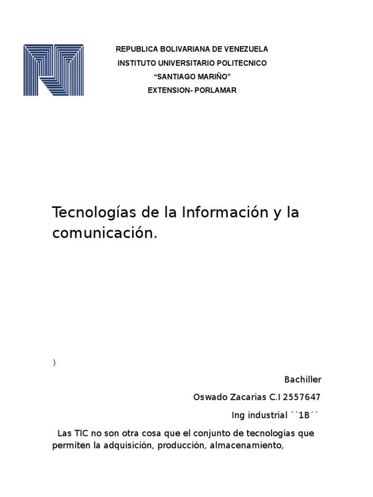 Informatica Tic | PDF